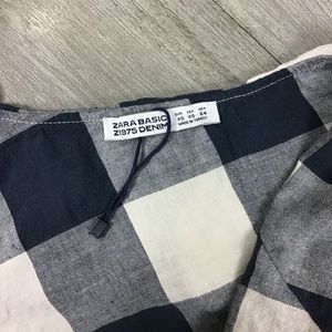 Zara | Tops | Zara Plaid Ruffled One Shoulder Top Nwot | Poshmark